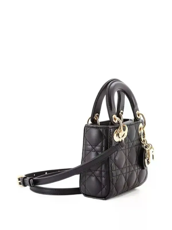 Dior Lady Bag Cannage Quilt Lambskin Micro Shoulder Bag