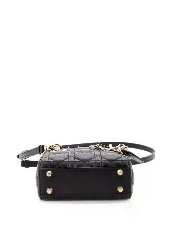 Dior Lady Bag Cannage Quilt Lambskin Micro Shoulder Bag
