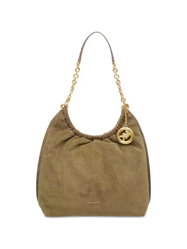 Michael Kors Logo-charm Chain-strap Tote Bag - Brown
