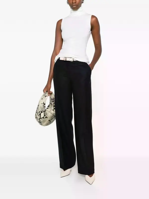 ALLUDE Ribbed-knit Roll-neck Top