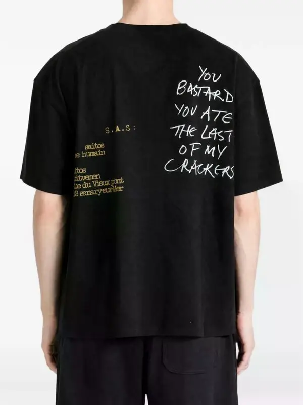 SAITOS Graphic-print Cotton T-shirt