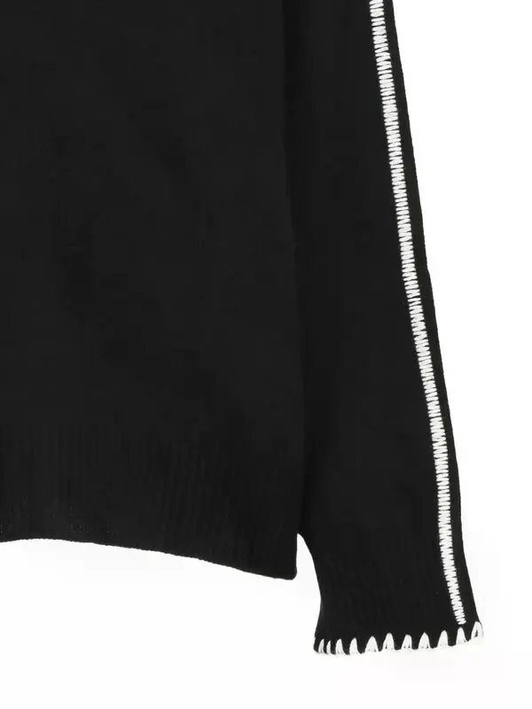 OLIVER LATTUGHI Whipstitch-trim Sweater