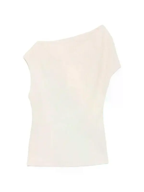 TOTEME One-shoulder Textured Top