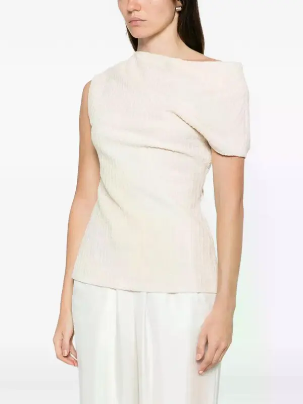 TOTEME One-shoulder Textured Top