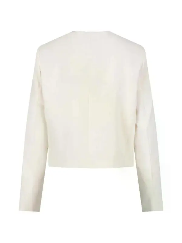Almada Label Button-up Collarless Jacket