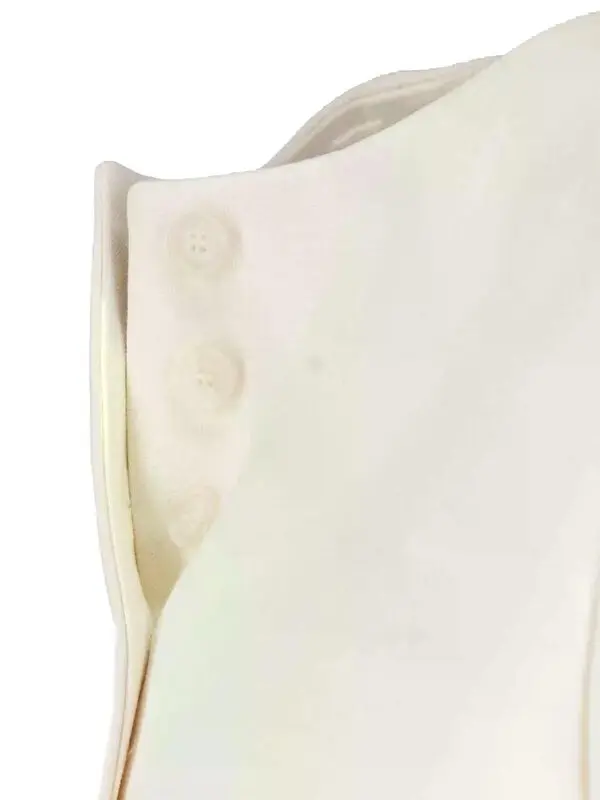 Almada Label Button-up Collarless Jacket - Neutrals