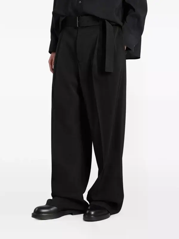 Emporio Armani Belted Pleated Trousers