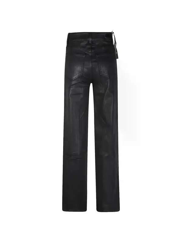 Paige Sasha Coated Straight-leg Jeans