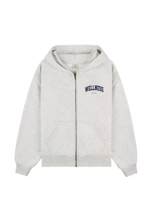 Sporty & Rich Long-sleeve Zip-up Hoodie