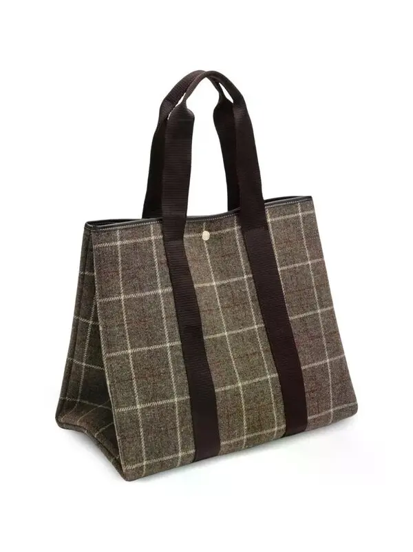 Rue De Verneuil Medium Traversée Check-pattern Tote Bag