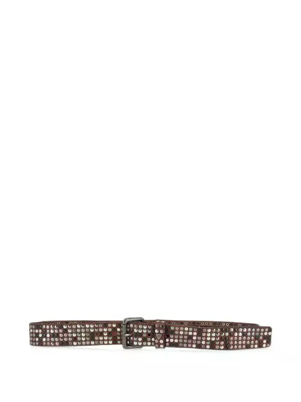 HTC LOS ANGELES Stud-embellished Leather Belt