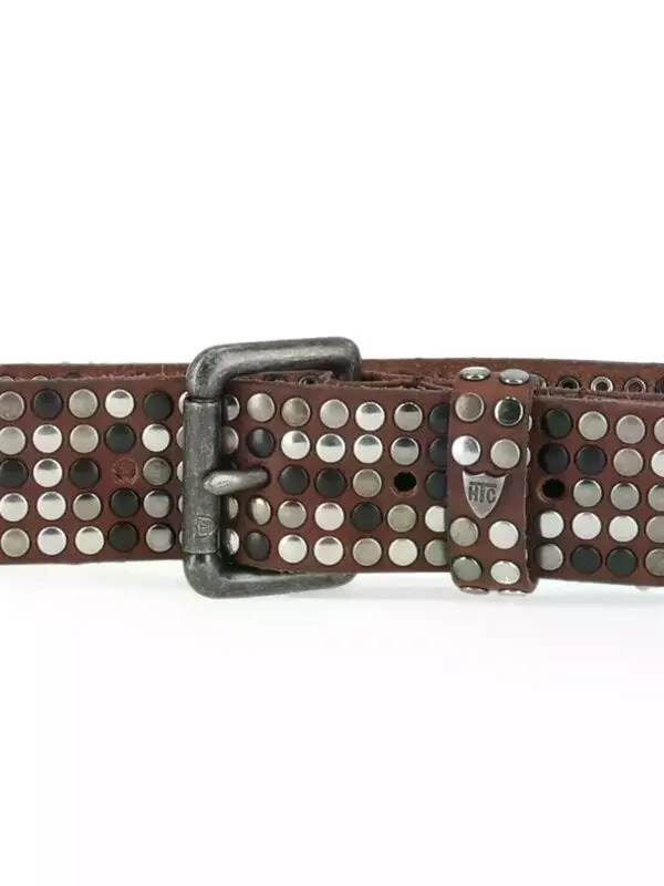 HTC LOS ANGELES Stud-embellished Leather Belt