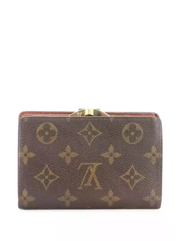LOUIS VUITTON French Wallet Monogram Canvas Small Wallets