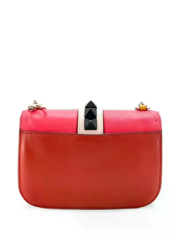 Valentino Garavani Glam Lock Covered Studs Leather Small Shoulder Bag