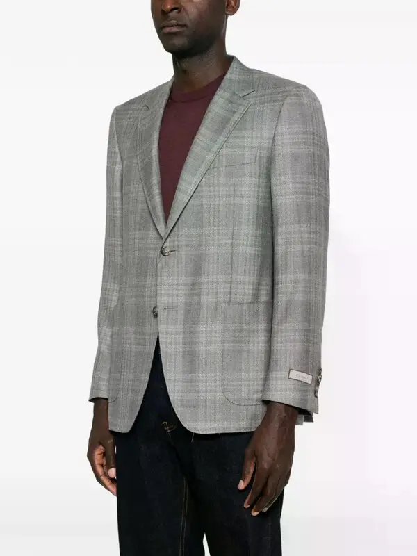 Canali Prince Of Wales Check Blazer