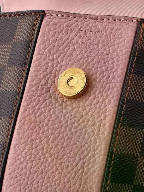LOUIS VUITTON Bond Street Handbag Damier With Leather Bb Satchel - Pink