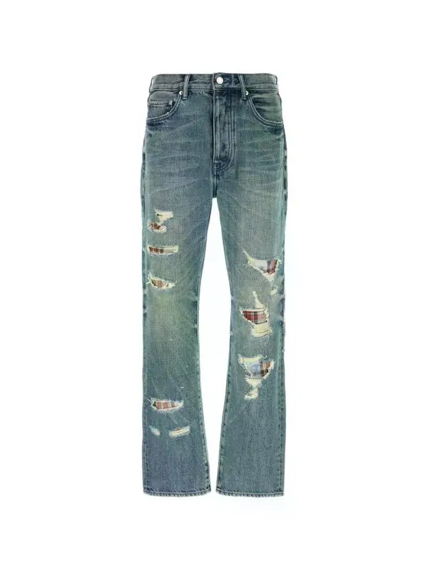 PURPLE BRAND P011 Distressed Patchwork Jeans