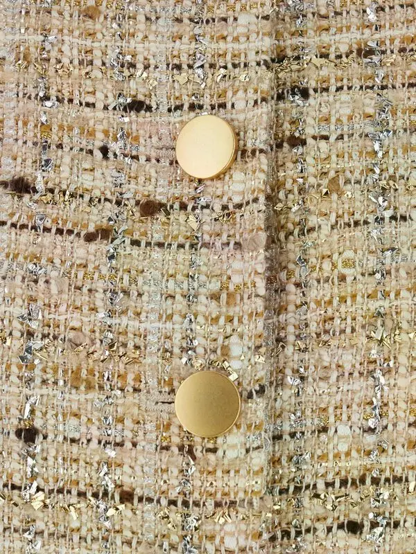 Tagliatore Bouclé-tweed Button-up Jacket