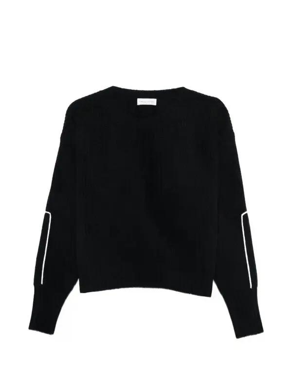 ROBERTO COLLINA Ribbed-knit Embroidered Sweater