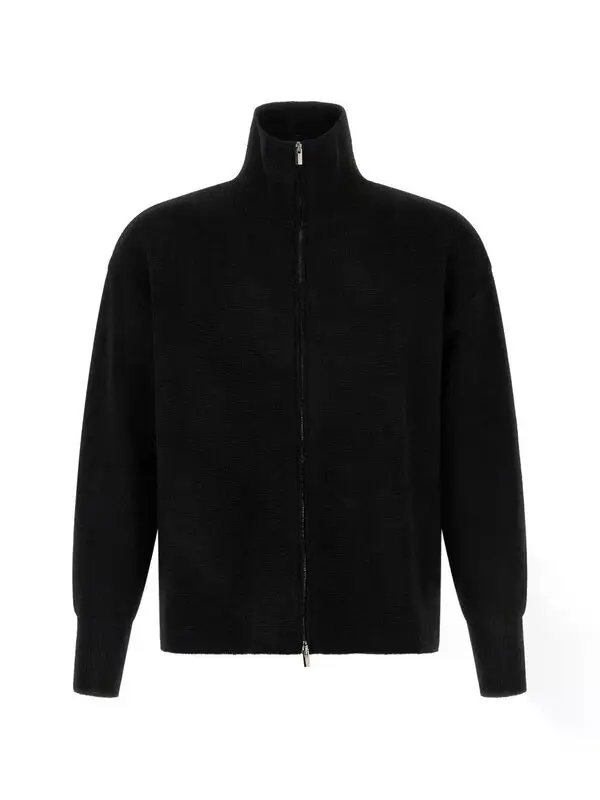 MA'RY'YA High-neck Zip-up Cardigan