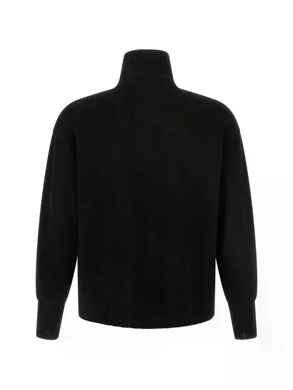 MA'RY'YA High-neck Zip-up Cardigan