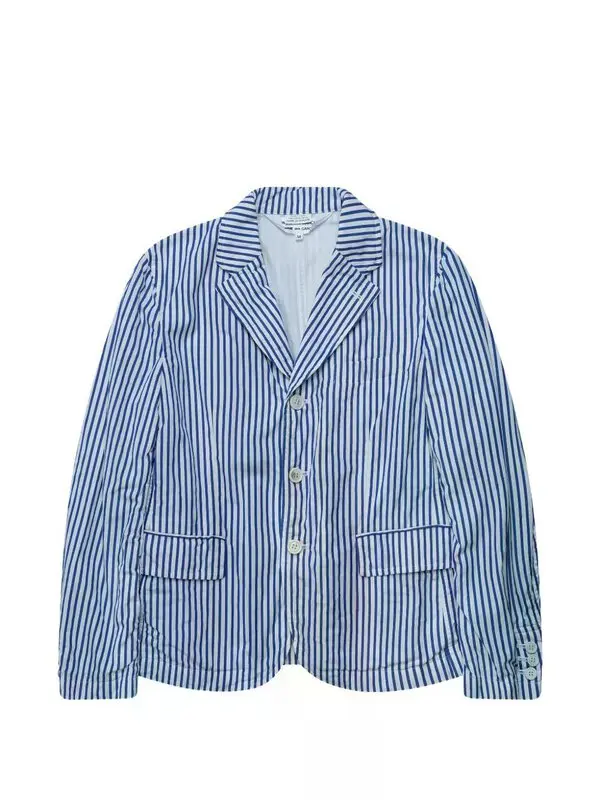 Comme Des Garçons Striped Single-breasted Blazer