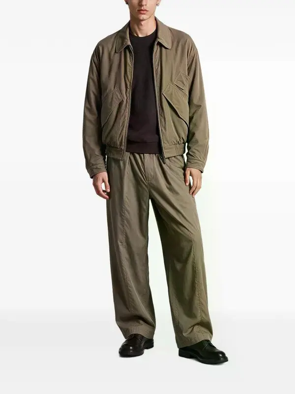 Giorgio Armani Ribbed-knit Crew-neck Sweatshirt