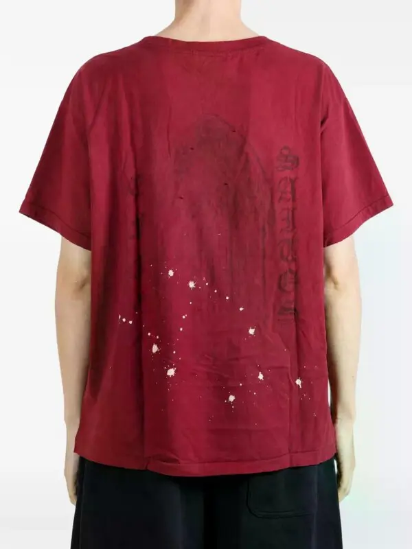 SAITOS Patch-detail Graphic-print T-shirt