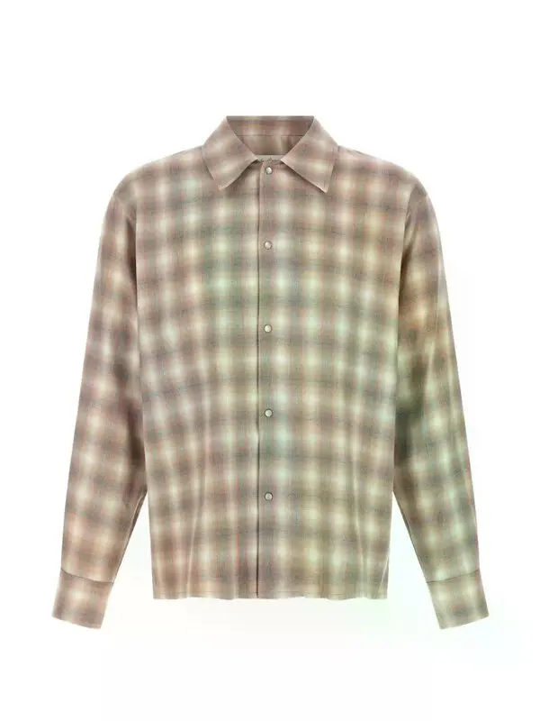 SECOND / LAYER Check Dégradé Shirt