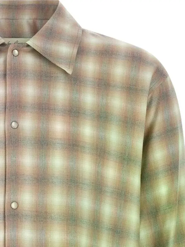 SECOND / LAYER Check Dégradé Shirt