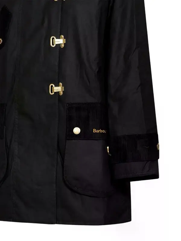 Barbour Double-breasted Corduroy-trim Coat