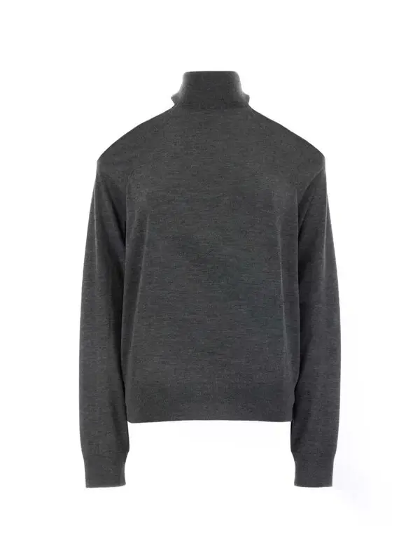 Fendi High-neck Raglan-sleeve Sweater - Grey