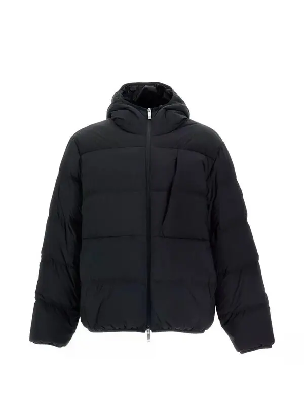 Moncler Hooded Quilted Jacket - Black