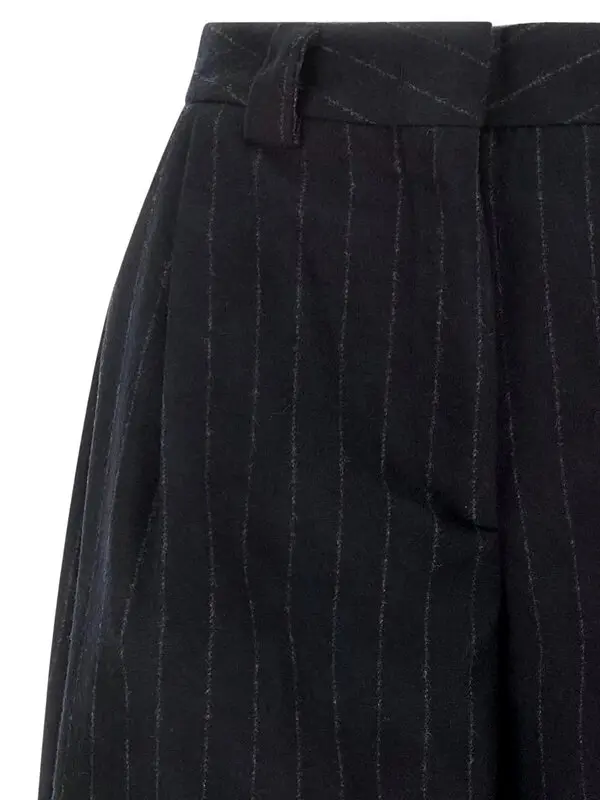 THELATEST Pinstripe-pattern Dakota Bermuda Shorts