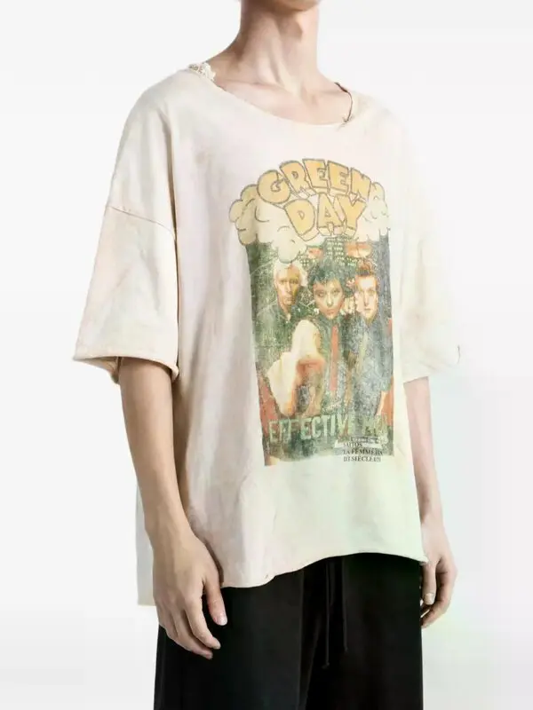 SAITOS Green Day Raw-cut T-shirt