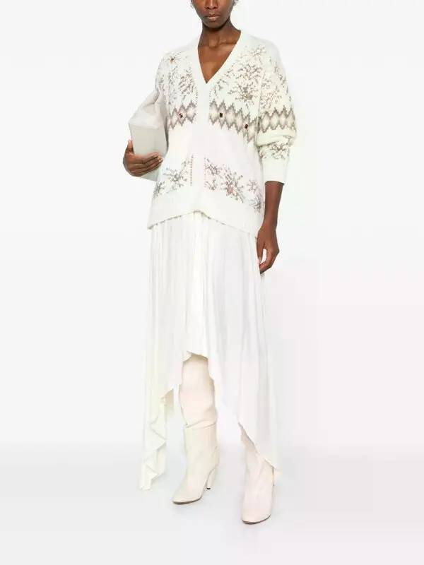Fabiana Filippi Intarsia-knit Cardigan