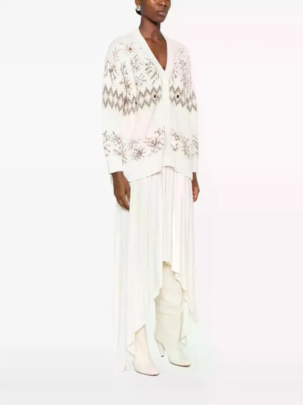 Fabiana Filippi Intarsia-knit Cardigan
