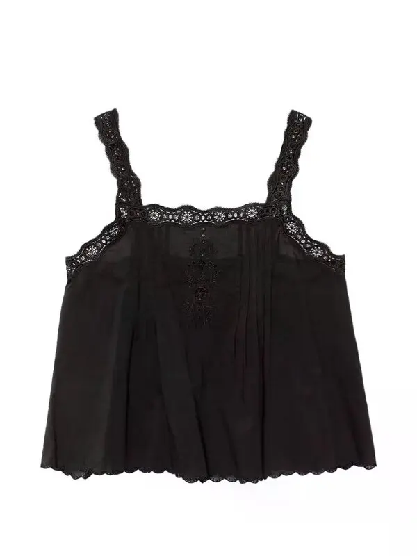 Xirena Abby Broderie-anglaise Scallop-edge Blouse
