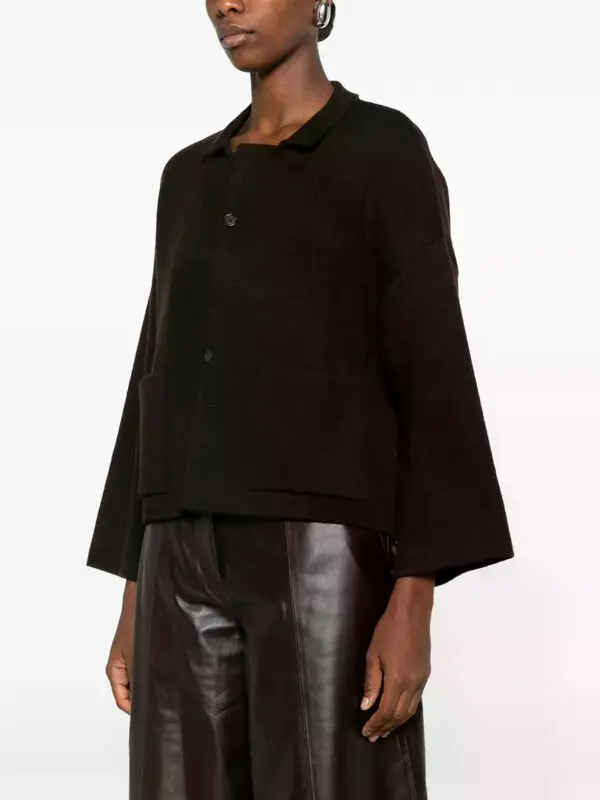 MA'RY'YA Button-up Wide-sleeve Cardigan