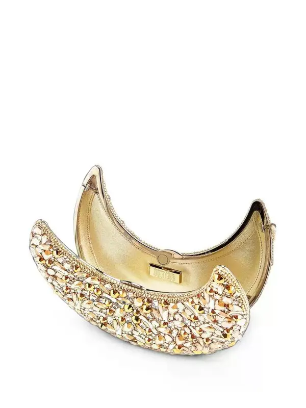 Judith Leiber Crescent Moon Crystal-embellished Mini Bag