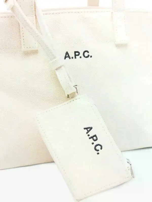 A.p.c. Small Le Drummer Logo-print Tote Bag - Neutrals