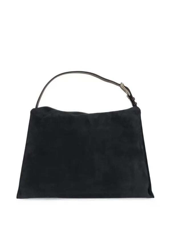Orciani Midi Trinity Peach Oro Suede Tote Bag