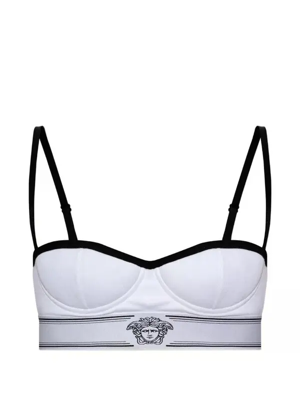 Versace Logo-print Bra