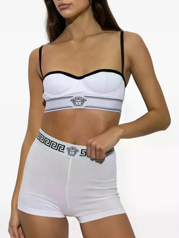 Versace Logo-print Bra
