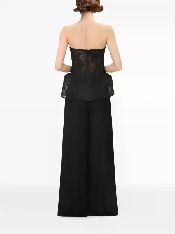 GEMY MAALOUF High-waisted Wide-leg Trousers