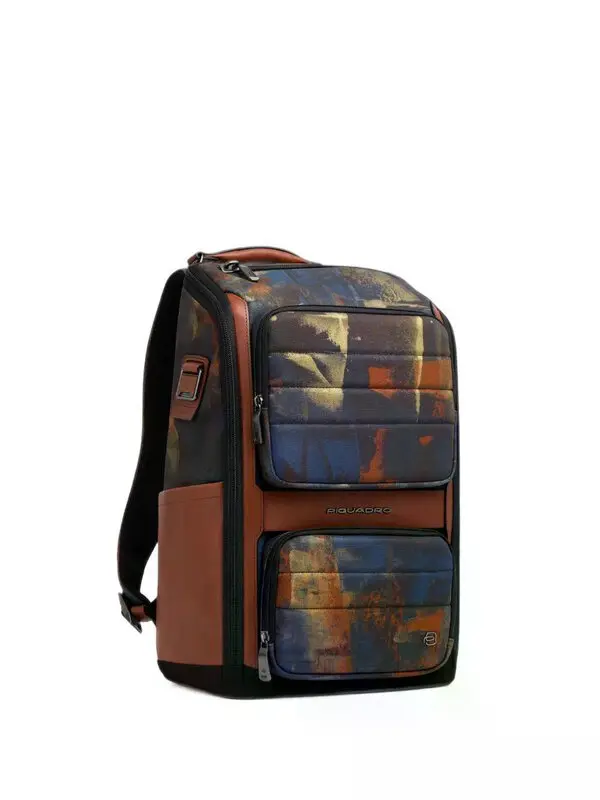 PIQUADRO Camouflage-print Laptop Backpack