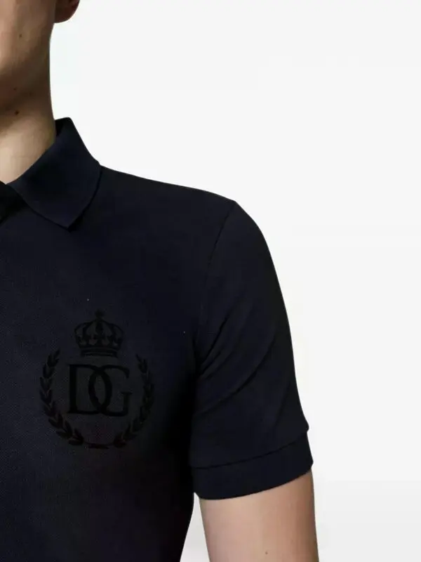 Dolce & Gabbana Embroidered-logo Cotton Polo Shirt