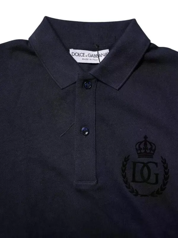 Dolce & Gabbana Embroidered-logo Cotton Polo Shirt