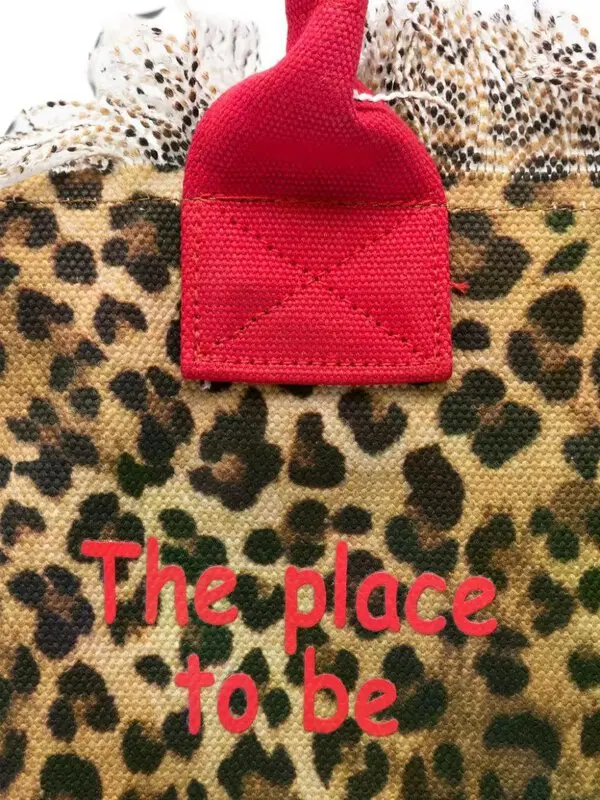 MC2 SAINT BARTH Leopard-print Frayed Tote Bag