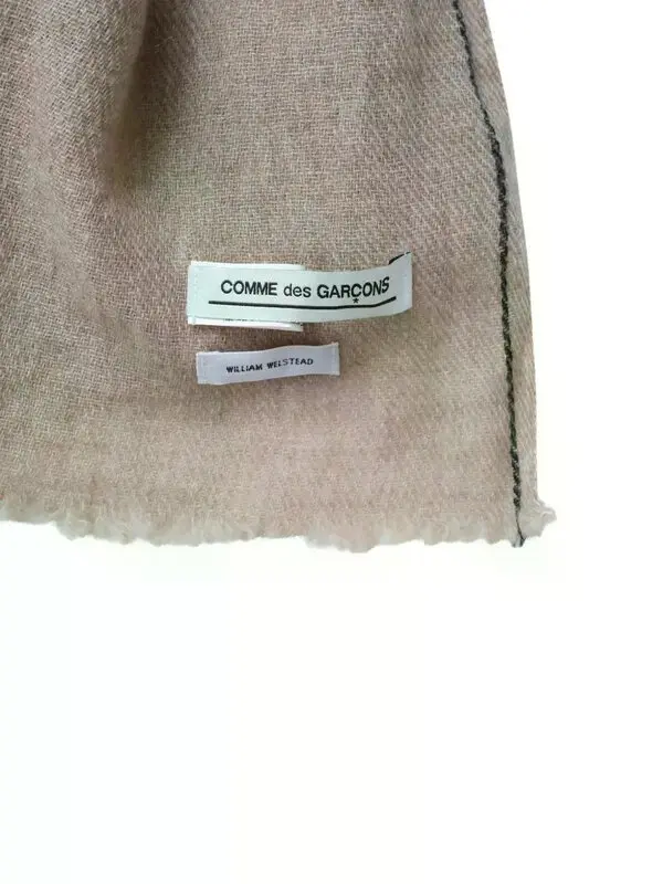 Comme Des Garçons X William Welstead Contrast-stitch Frayed Scarf
